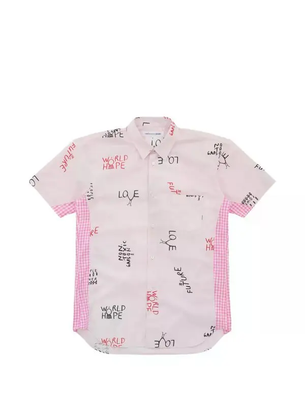 Comme Des Garçons Text-print Shirt