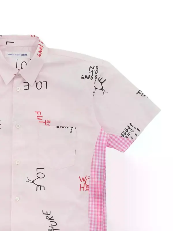 Comme Des Garçons Text-print Shirt