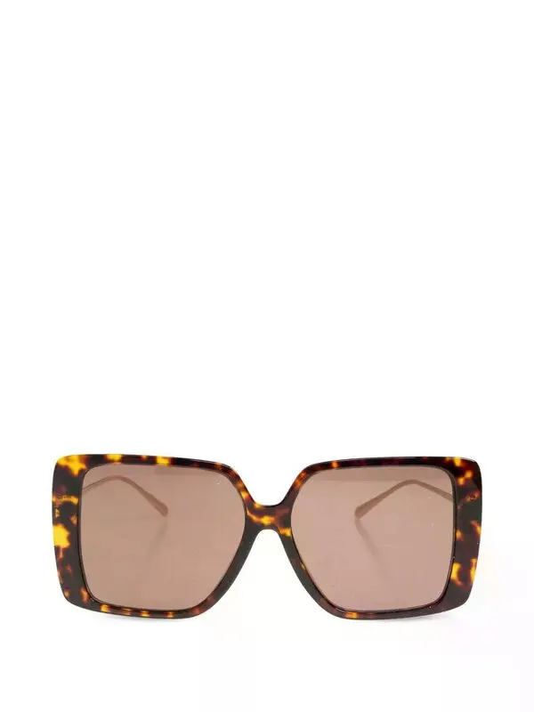 Tory Burch Square Frame Sunglasses - Brown