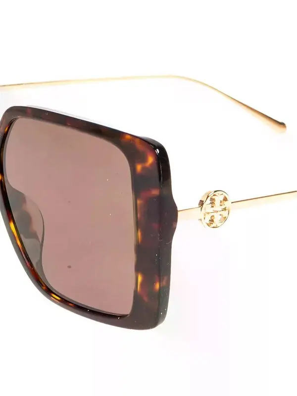 Tory Burch Square Frame Sunglasses - Brown