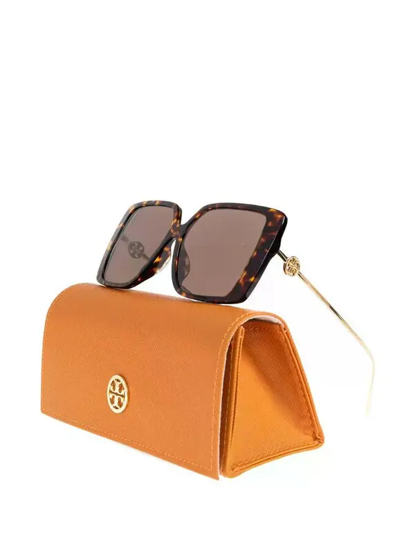Tory Burch Square Frame Sunglasses - Brown