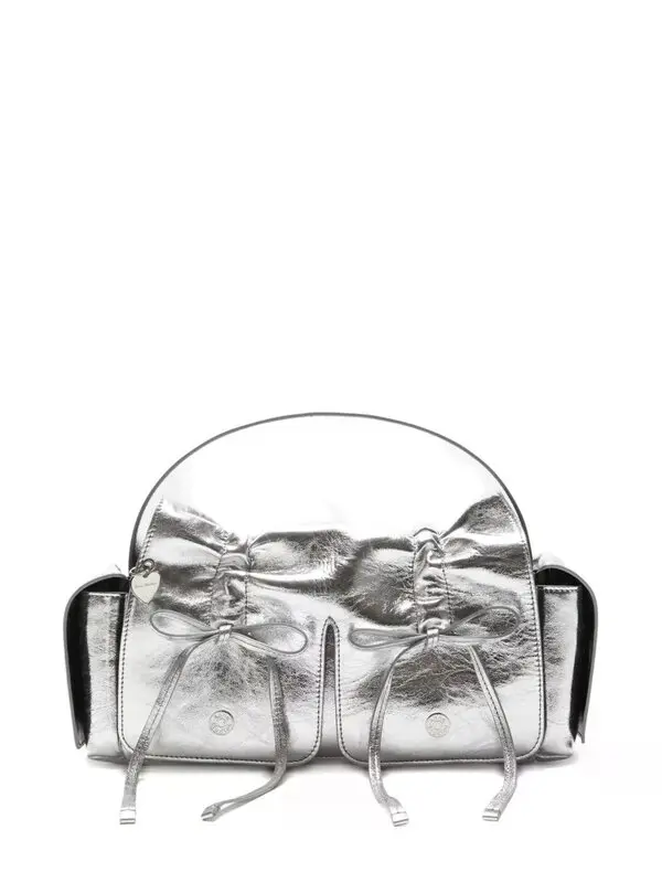 Acne Studios Metallic Leather Drawstring Tote