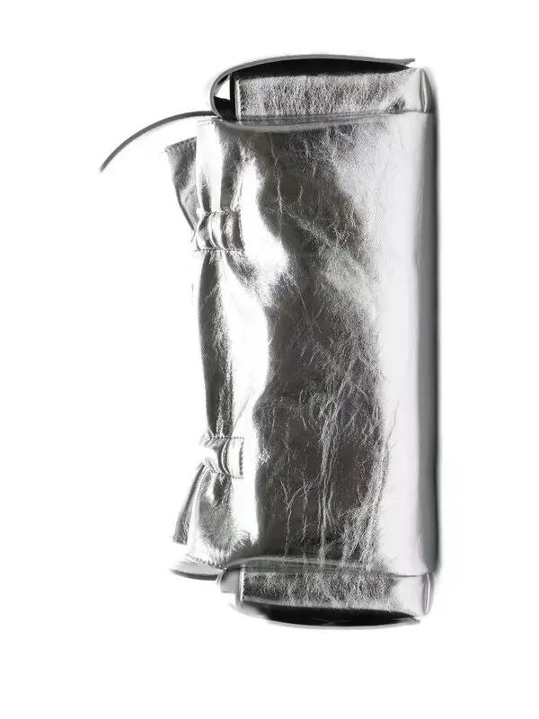 Acne Studios Metallic Leather Drawstring Tote