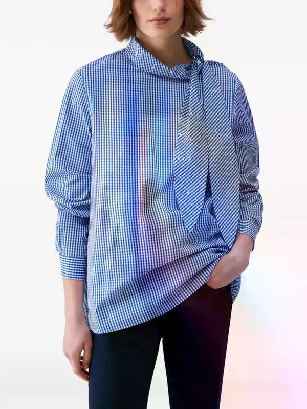 Liu Jo Rhinestone-embellished Bow-collar Blouse