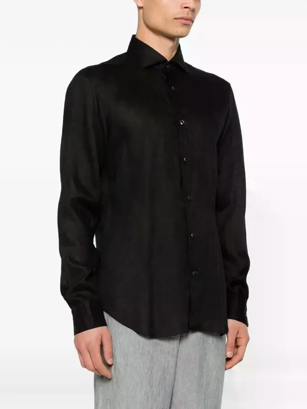 BARBA NAPOLI Long-sleeve Shirt - Black