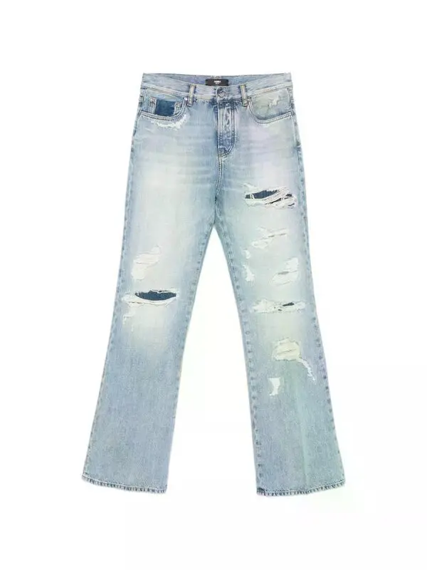 Amiri Distressed Regular Fit Jeans