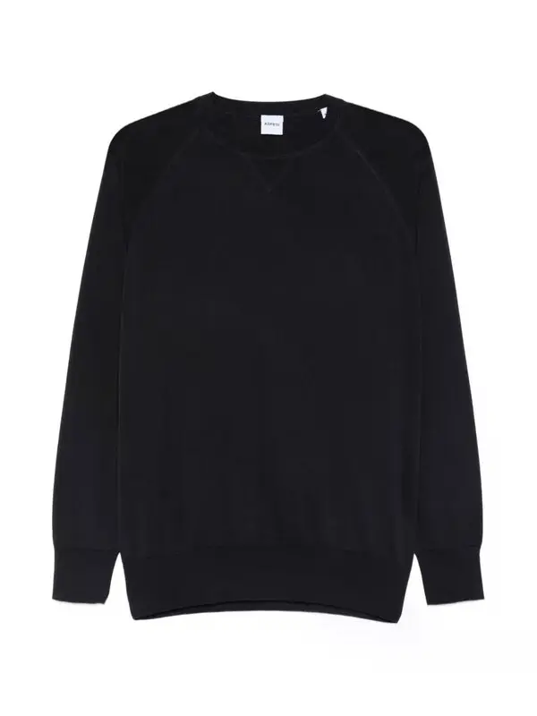 Aspesi Raglan Crew Neck Sweater - Blue