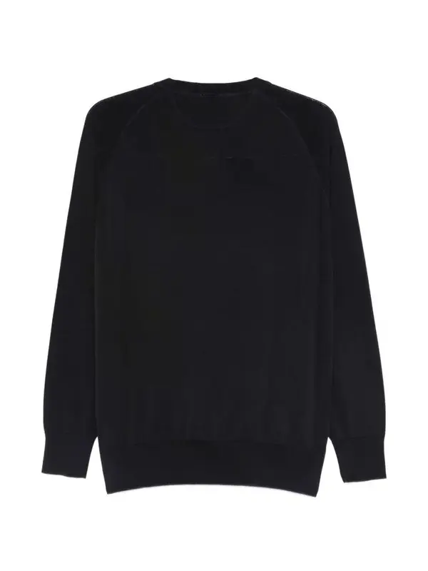 Aspesi Raglan Crew Neck Sweater - Blue