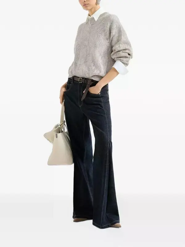 Brunello Cucinelli Open-knit Sweater - Neutrals