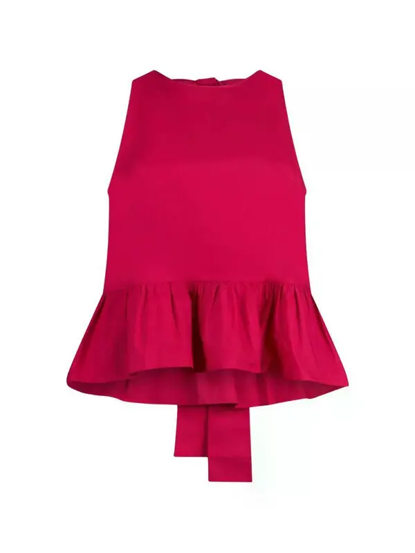 Liu Jo Bow-fastening Peplum Top - Pink