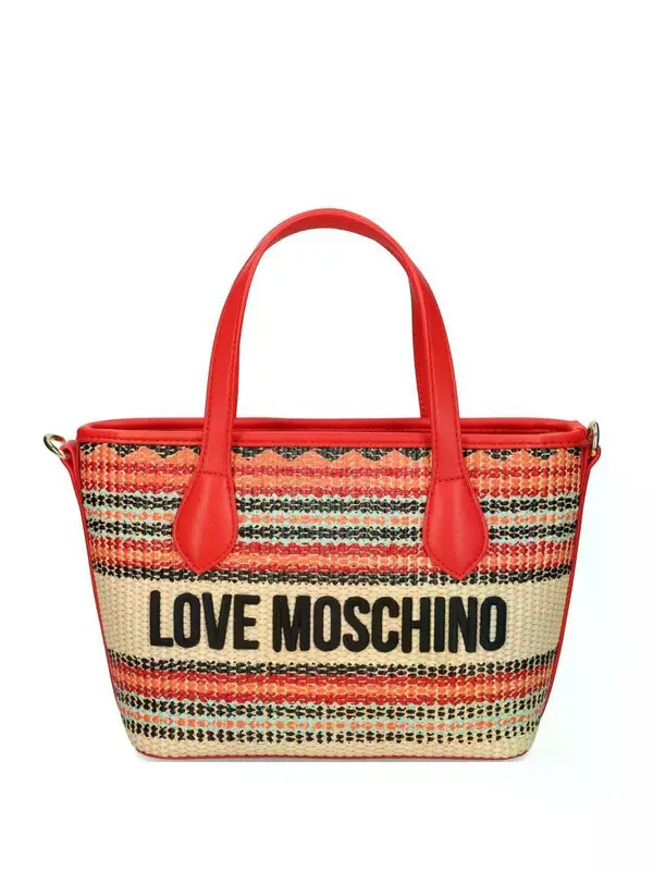 Moschino Striped Tote Bag