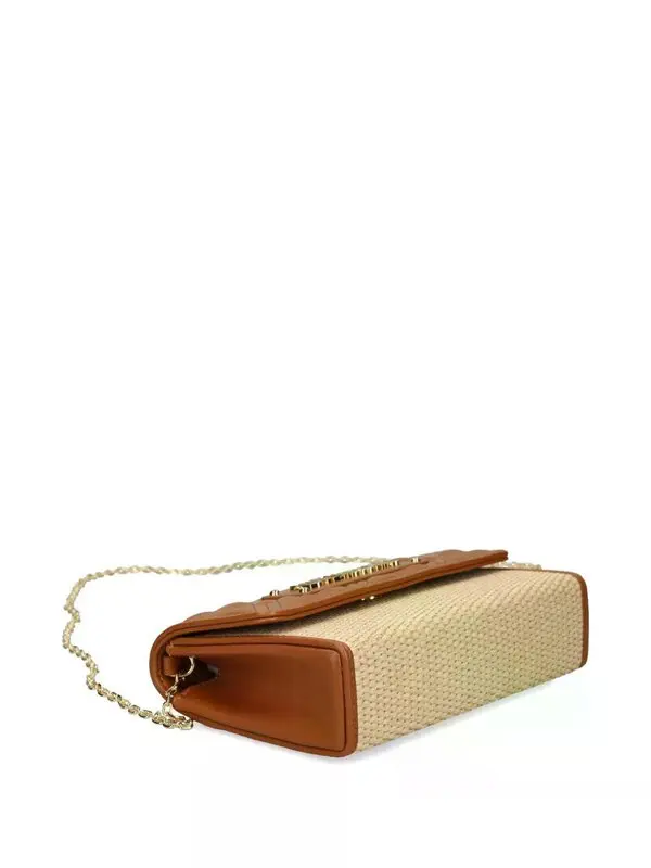 Moschino Quilted Woven Cross Body Bag