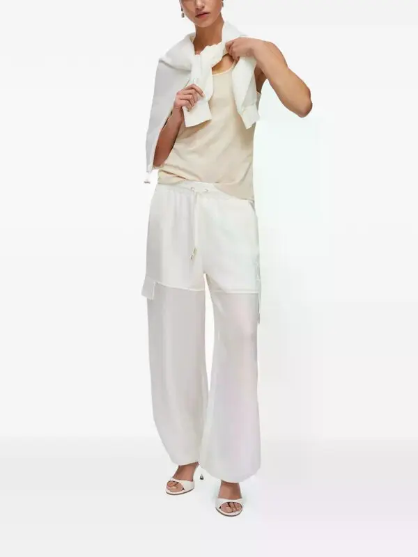 Liu Jo Mesh-design Cargo Trousers
