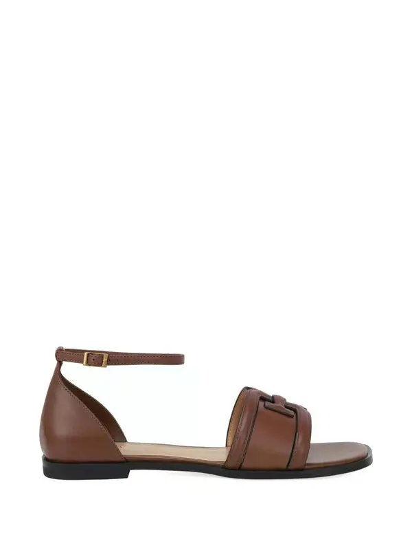 POTAMY Buckle-detail Leather Sandals