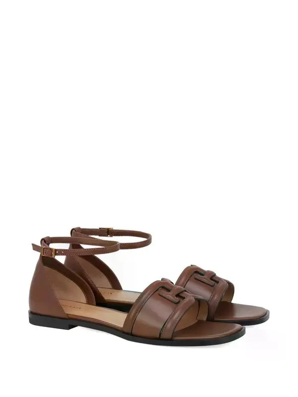 POTAMY Buckle-detail Leather Sandals
