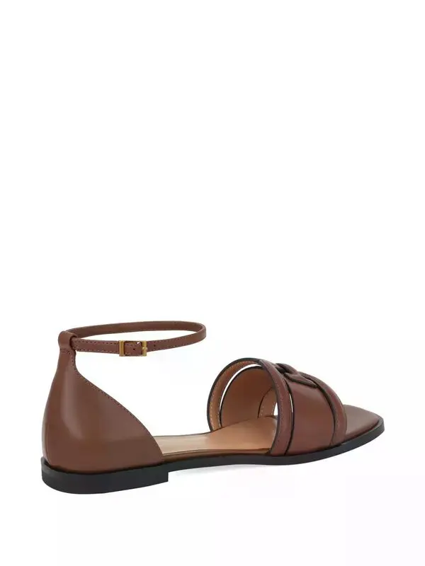 POTAMY Buckle-detail Leather Sandals