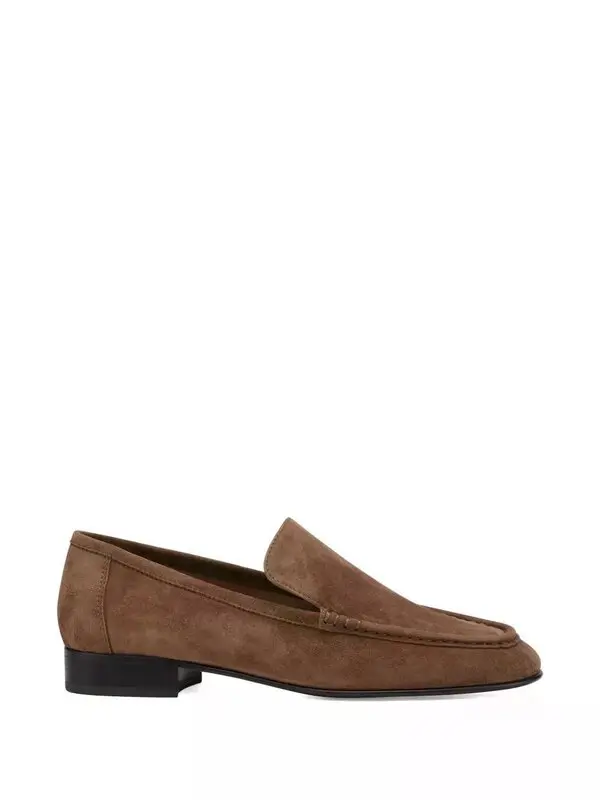 POTAMY Suede Stitching Loafers
