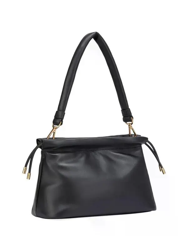 POTAMY Drawstring Leather Shoulder Bag