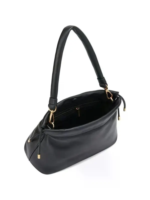 POTAMY Drawstring Leather Shoulder Bag