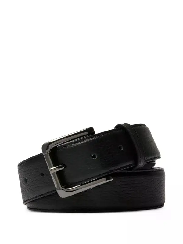 LANCEL Grained-leather Belt - Black