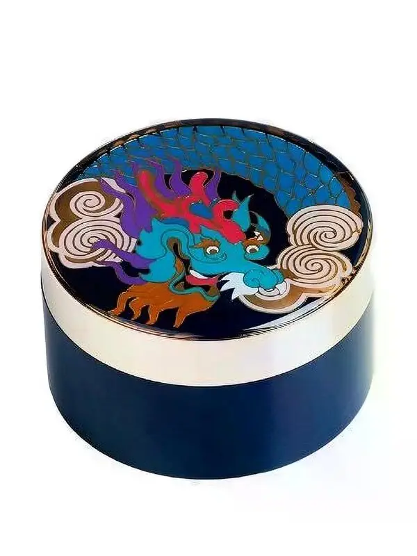 Shanghai Tang Tang Dragon-graphic Box - Blue