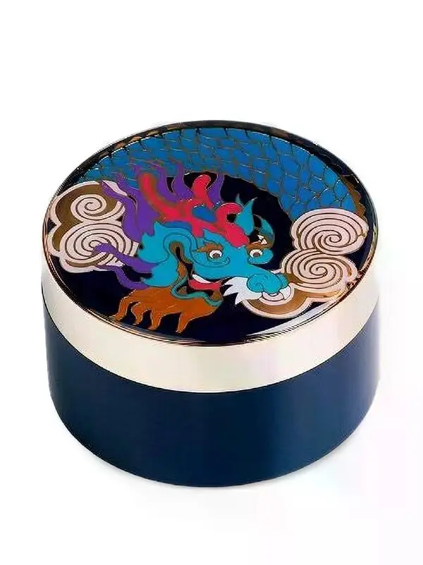 Shanghai Tang Tang Dragon-graphic Box - Blue