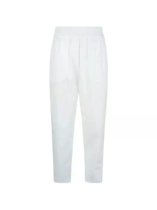 Eleventy Elastic-waistband Cropped Trousers