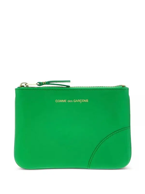 Comme Des Garçons Logo-stamp Wallet - Green
