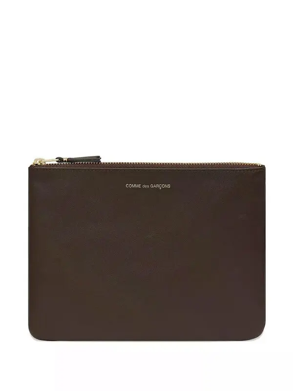 Comme Des Garçons Zip Logo Wallet