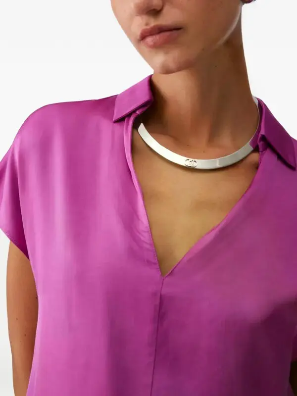 Liu Jo V-neck Satin Blouse