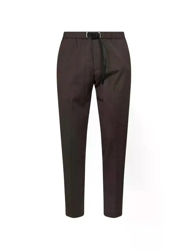 WHITE SAND Belted Trousers