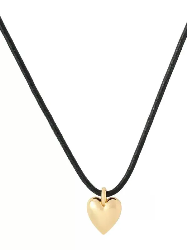 JENNIFER FISHER Puffy Heart Choker Necklace - Gold