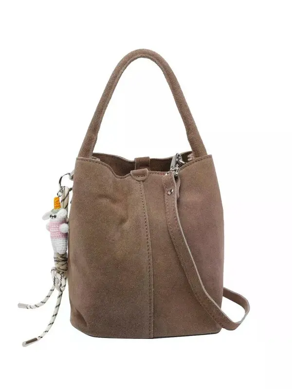 D.a.t.e. Paniere Suede Removable-strap Handbag - Brown
