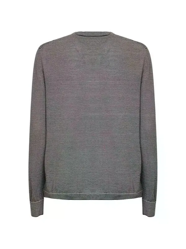 BLANCA VITA Buttoned Striped Cardigan