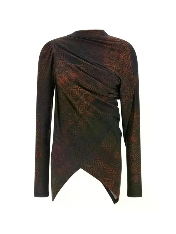 KIKO KOSTADINOV Simpson Asymmetrical Top - Brown