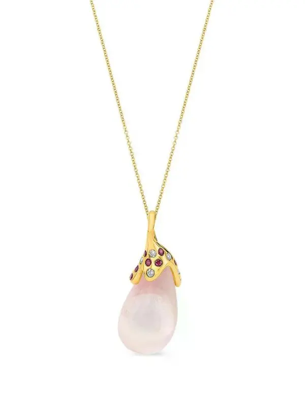 EDINA KISS Drop-pendant Necklace - Gold