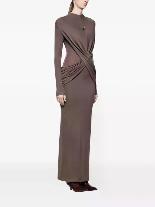 CHATS BY C.DAM Azora Draping Maxi Dress