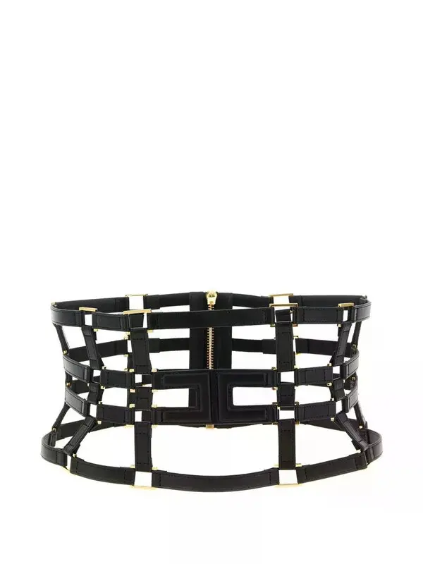 Elisabetta Franchi Cut-out Belt - Black