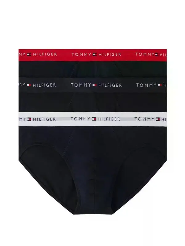 Tommy Hilfiger Logo-waistband Briefs - Black
