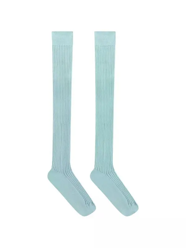 Red Valentino Ribbed Socks - Blue