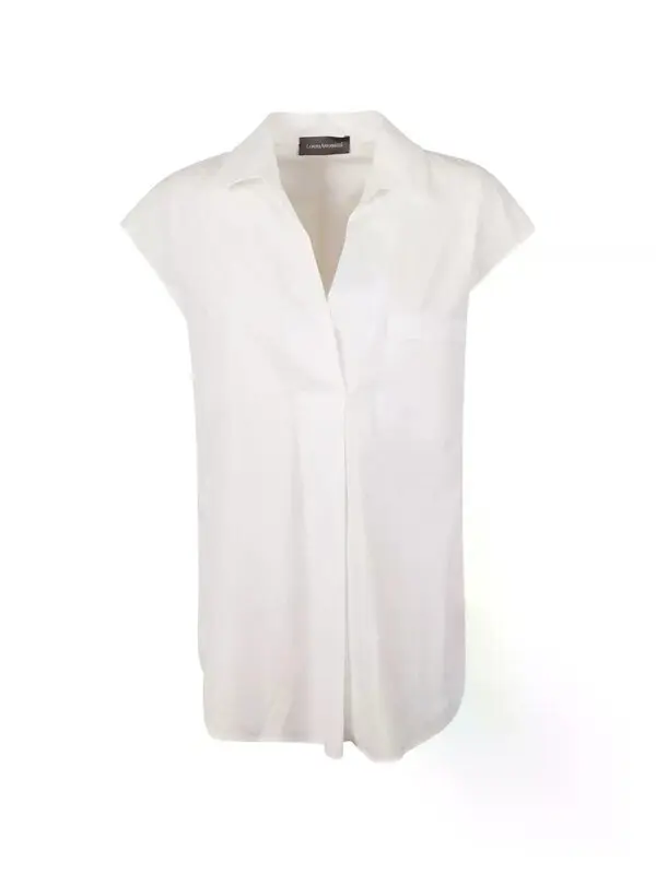 Lorena Antoniazzi Pocket-detail Cotton Shirt - Neutrals
