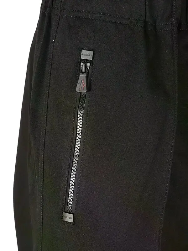 Moncler Drawstring Zip-detail Cotton Trousers