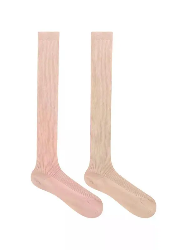 Red Valentino Ribbed Socks - Pink