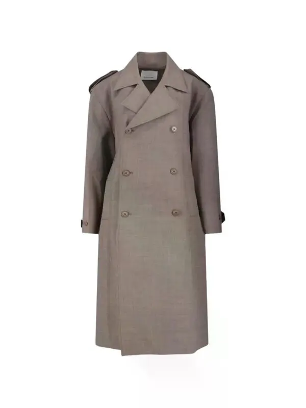 THE FRANKIE SHOP Bleecker Belted Trench Coat - Neutrals