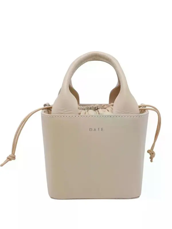 D.a.t.e. Cubo Leather Handbag - Neutrals