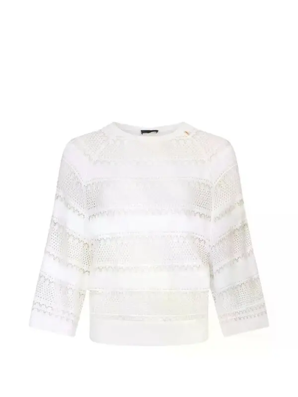Liu Jo Openwork Round-neck Blouse