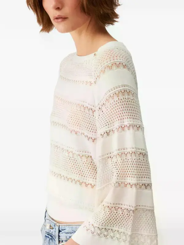Liu Jo Openwork Round-neck Blouse