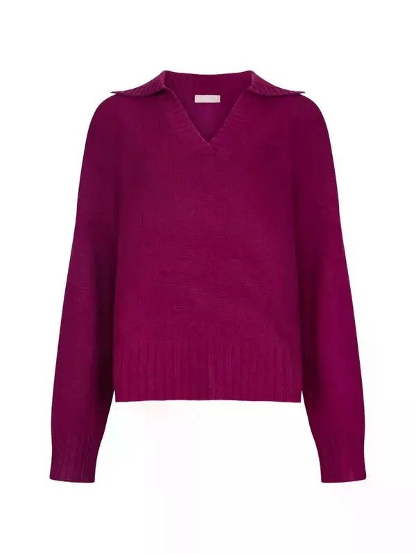 Liu Jo V-neck Collared Jumper