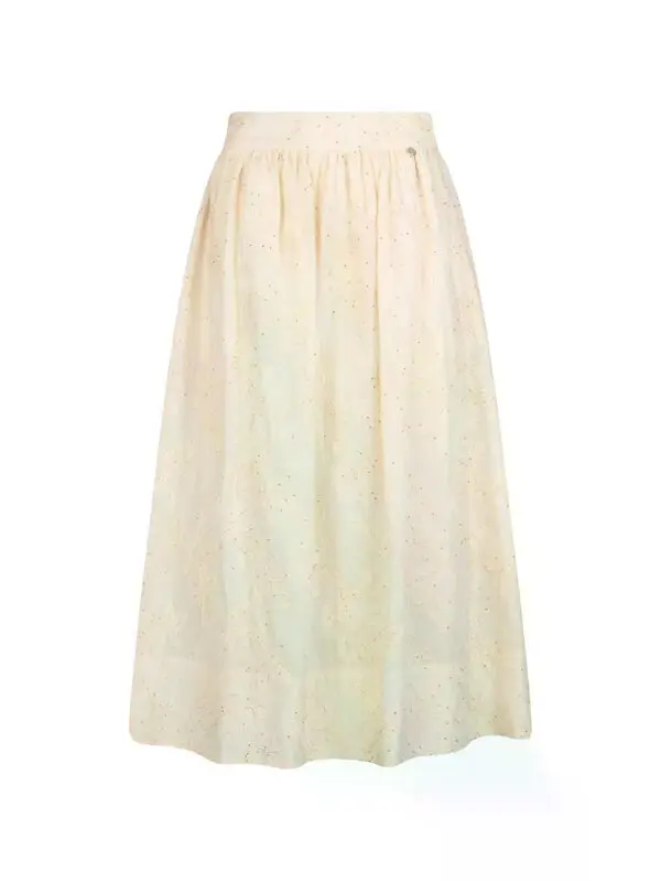 Liu Jo Floral Embroidered Skirt - Neutrals