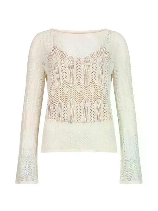 Liu Jo Openwork Wide-neck Jumper